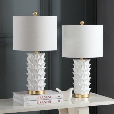 Click here for Safavieh Nico Table Lamp (Set of 2)  White/Gold Le... prices