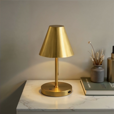 Click here for Storied Home LED Rechargeable Table Lamp  Gold prices