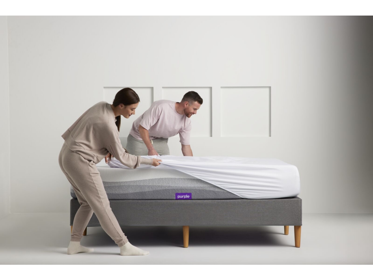Purple SoftStretch Sheets Queen Ashley