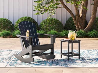 Click here for Sundown Treasure Outdoor Chair with End Table  Bla... prices