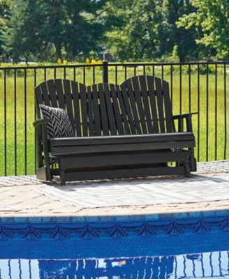 Click here for Hyland Wave Outdoor Glider Loveseat  Black prices
