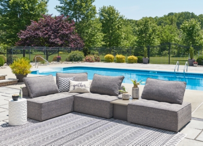 Click here for Bree Zee 5-Piece Outdoor Sectional  Brown prices
