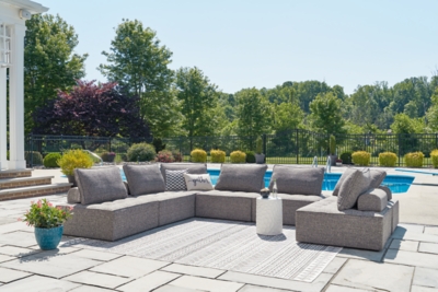 Click here for Bree Zee 7-Piece Outdoor Sectional  Brown prices