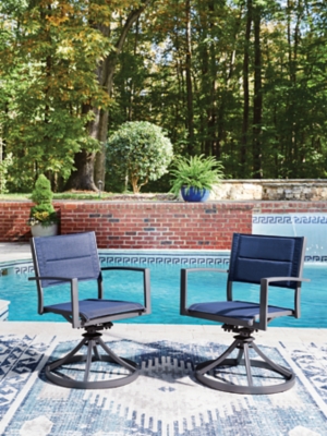 Click here for Point Bonita Outdoor Sling Swivel Chair (Set of 2)... prices