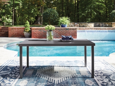 Click here for Point Bonita Outdoor Dining Table  Gray prices