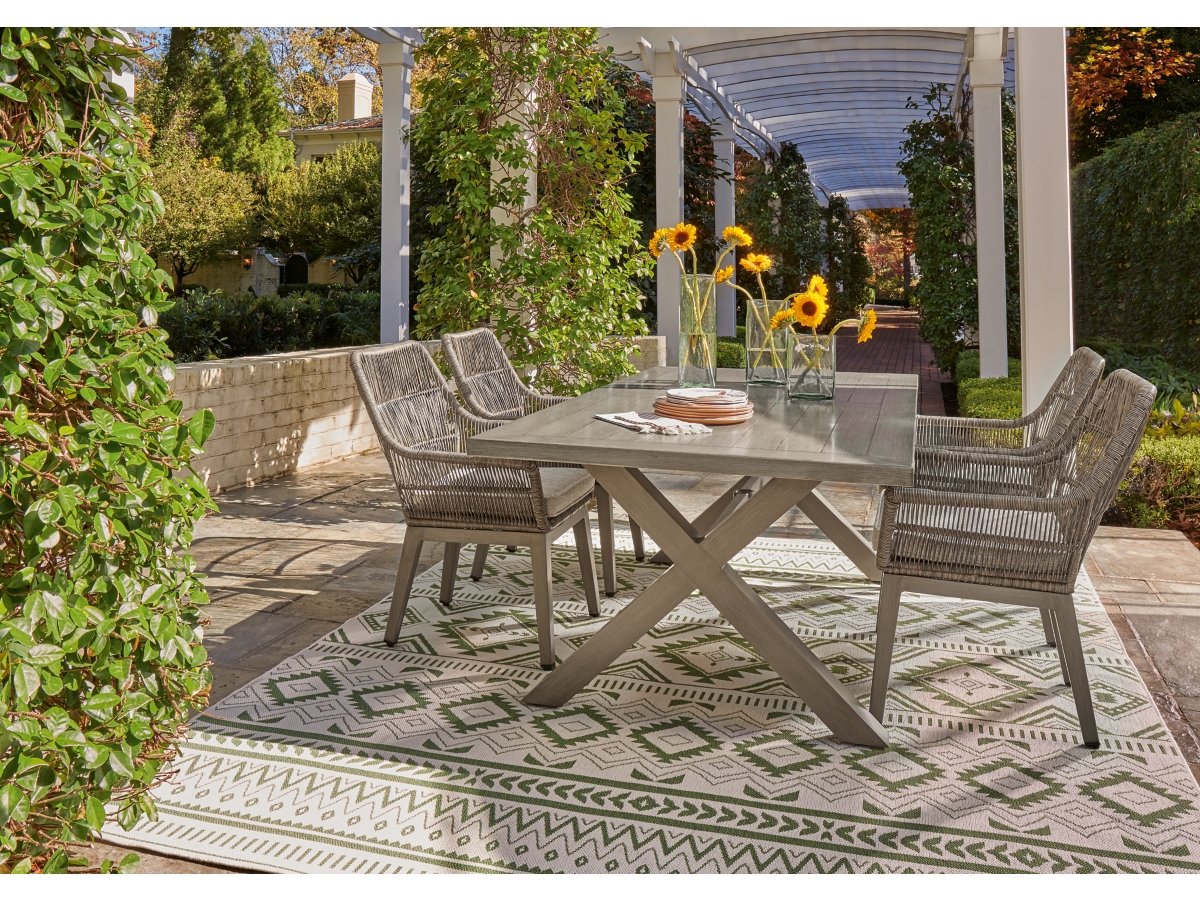 Beach Front Outdoor Dining Table and 4 Chairs Ashley