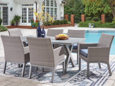 Click here for Dillon Beach Outdoor Dining Table and 6 Chairs  Gr... prices