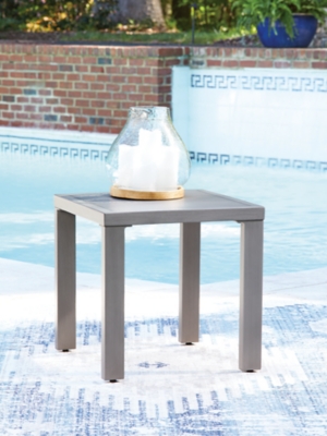 Click here for Dillon Beach Outdoor End Table  Gray prices