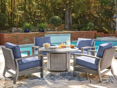 Click here for Dillon Beach Outdoor Fire Pit Table and 4 Chairs... prices