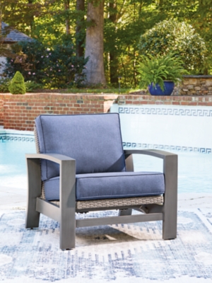 Click here for Dillon Beach Outdoor Spring Lounge Chair  Blue/Gra... prices