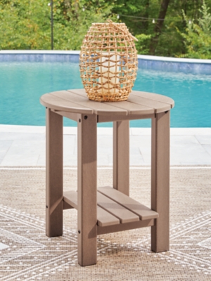 Click here for Cliffs Beach Outdoor End Table  Driftwood prices
