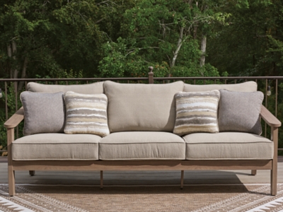 Click here for Francis Beach Outdoor Sofa with Cushion  Natural/G... prices