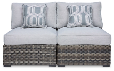 Click here for Harbor Court Outdoor Armless Chair (Set of 2)  Gra... prices