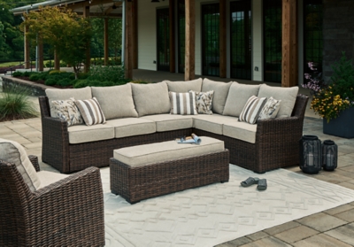 Click here for Brook Ranch 3-Piece Outdoor Sectional with Chair... prices