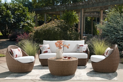 Click here for Cardiff Beach Outdoor Sofa  Loveseat and 2 Lounge... prices