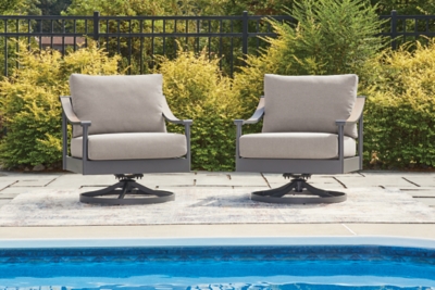 Click here for North Island Outdoor Swivel Lounge Chair  Gray prices