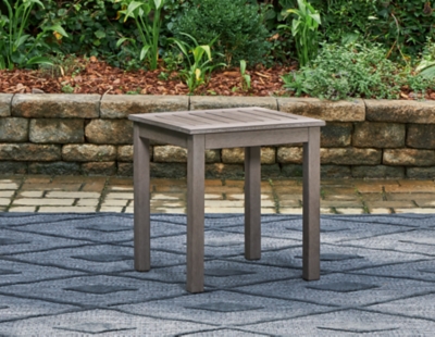 Click here for Hillside Barn Outdoor End Table  Brown prices