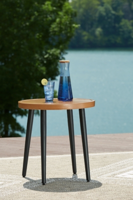 Click here for Horizon Hall Outdoor End Table  Two-tone Brown prices