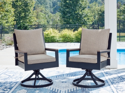 Click here for Mabry Shores Outdoor Swivel Chair with Cushion (Se... prices