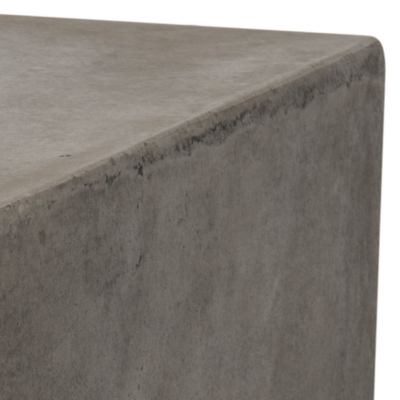 Zen Indoor/Outdoor Mushroom Modern Concrete Accent Table | Ashley
