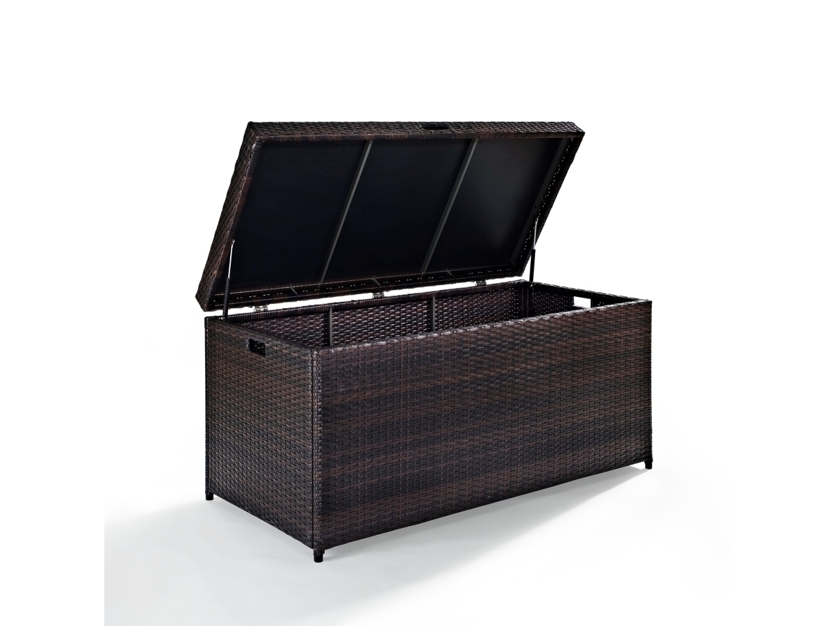 Crosley palm harbor outdoor wicker storage bin store