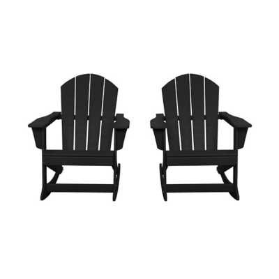Venice Outdoor Adirondack Rocking Chairs (Set of 2) | Ashley