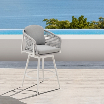 Click here for Rhodes Outdoor Patio Swivel Counter Stool  Light G... prices