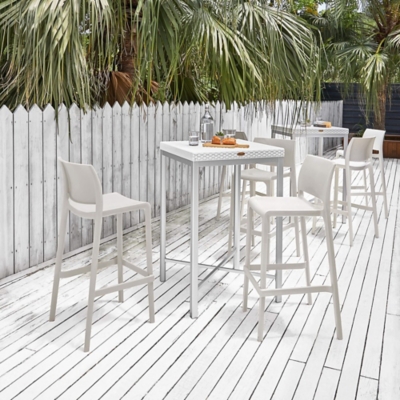 Click here for Sensilla Bar Stool (Set of 2)  White prices