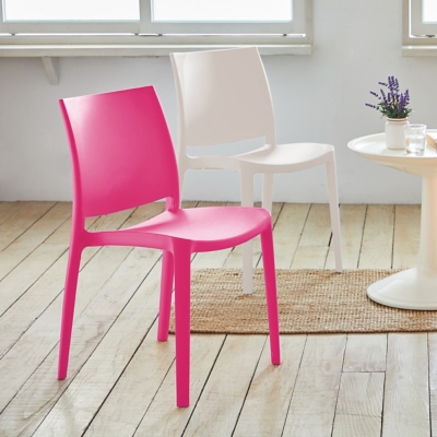 Click here for Sensilla Outdoor Dining Chair (Set of 4)  Fuchsia prices