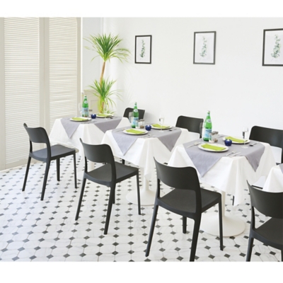 Click here for La Vie Outdoor Stackable Chair (Set of 2)  Black prices