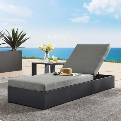 Click here for Modway Tahoe Outdoor Chaise Lounge  Gray/Charcoal prices