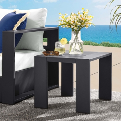 Click here for Modway Tahoe Outdoor End Table  Gray prices