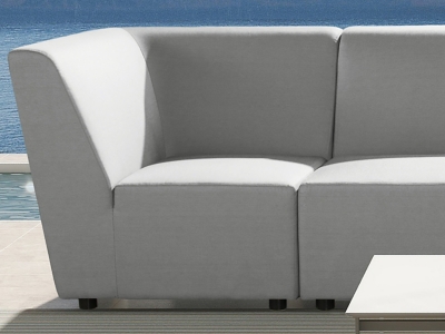Click here for Cleo Outdoor Corner Chair  Light Gray prices