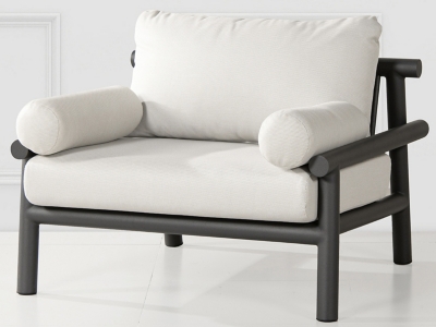 Click here for Zara Dowel Bolster Outdoor Armchair  Wheat Beige prices