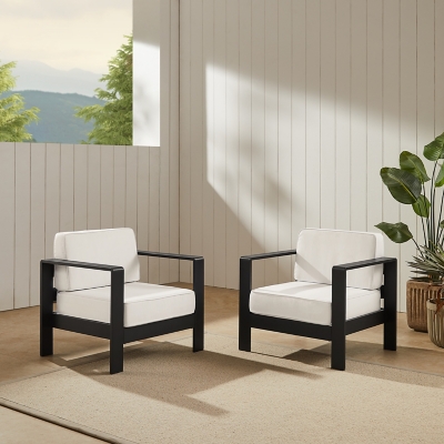 Click here for Linon Rosemary Outdoor Chairs (Set of 2)  Black prices