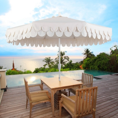 Click here for Jonathan Y Tracy 9 Outdoor Tilted Umbrella  Cream/... prices