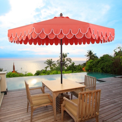 Click here for Jonathan Y Tracy 9 Outdoor Tilted Umbrella  Coral... prices