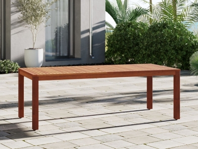 Click here for Amazonia Patio Dining Table  Dark Brown prices