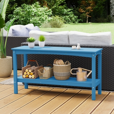 Click here for Westin Furniture Otto Outdoor Two Shelf Console Ta... prices