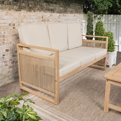 Click here for Jonathan Y Gable Outdoor Sofa  Light Teak prices