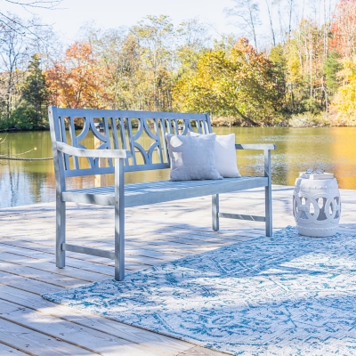 Click here for Jonathan Y Sloane Outdoor Bench  Gray prices