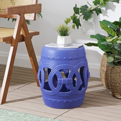 Click here for Jonathan Y Lucky Coins Chinese Drum Outdoor Garden... prices