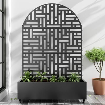 Click here for Dovelina Tranquilbreeze Arched Outdoor Trellis Wit... prices