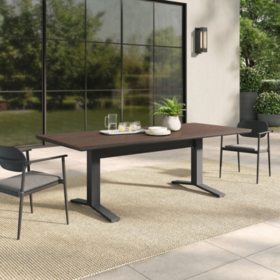 Click here for Modway Gavelston Outdoor Dining Table  Gray/Charco... prices