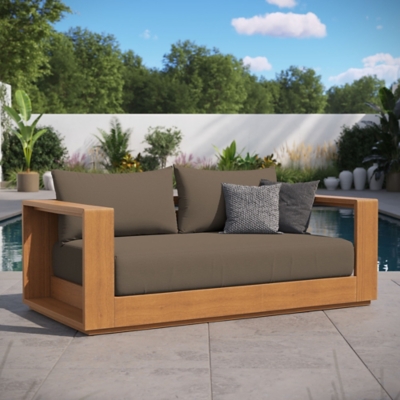 Click here for Modway Tahoe Outdoor Loveseat  Natural/Cocoa prices