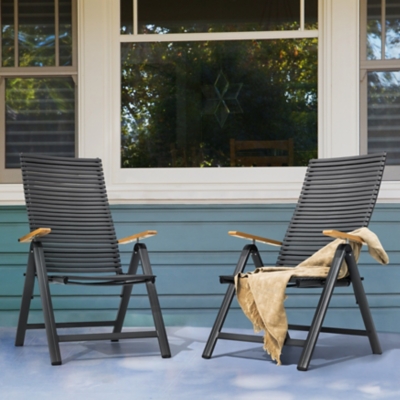 Click here for Nuu Garden Outdoor Chairs(Set Of 2)  Black prices
