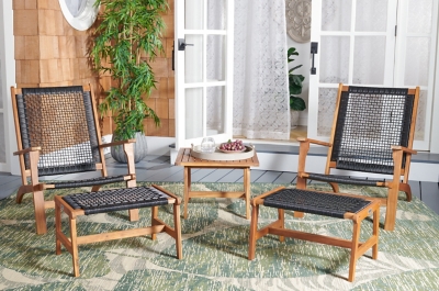 Click here for Safavieh Chantelle Outdoor Conversation Set  Natur... prices