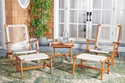 Click here for Safavieh Chantelle Outdoor Conversation Set  Natur... prices
