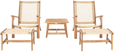 Safavieh Chantelle Outdoor Conversation Set | Ashley