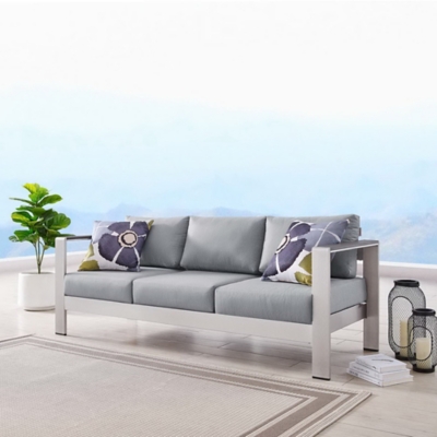 Click here for Modway Shore Outdoor Sofa  Silver/Gray prices